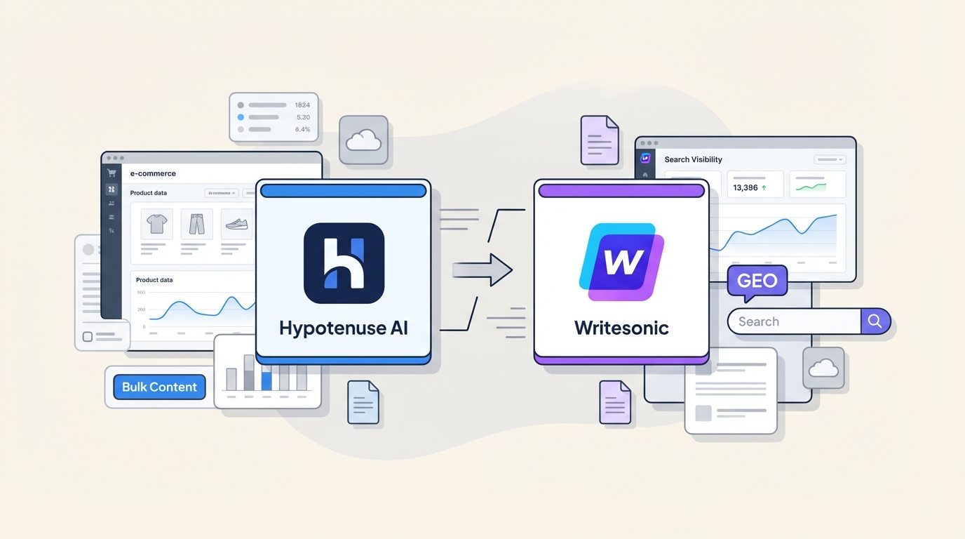 Hypotenuse AI vs Writesonic: An in-depth comparison for 2026