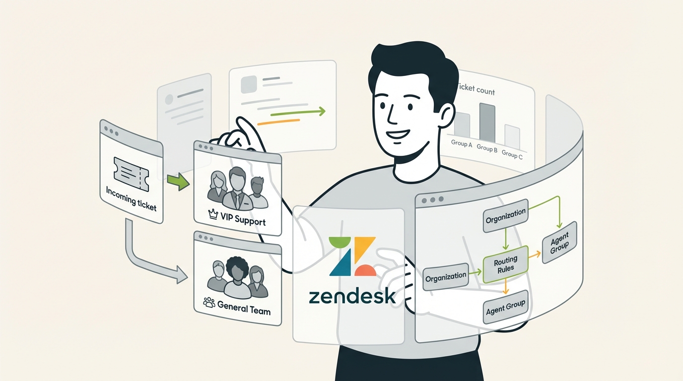 Cómo enrutar tickets de Zendesk por grupo y organización | eesel AI