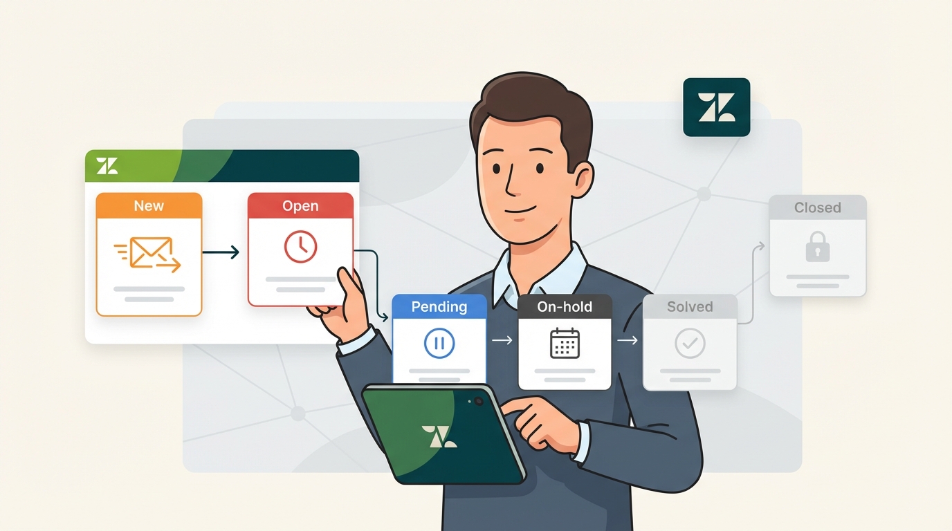 Zendesk ticket status lifecycle: A complete guide for 2026 | eesel AI