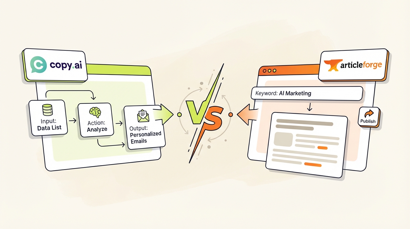 Copy AI vs Article Forge: Which AI writer is right for you? | eesel AI